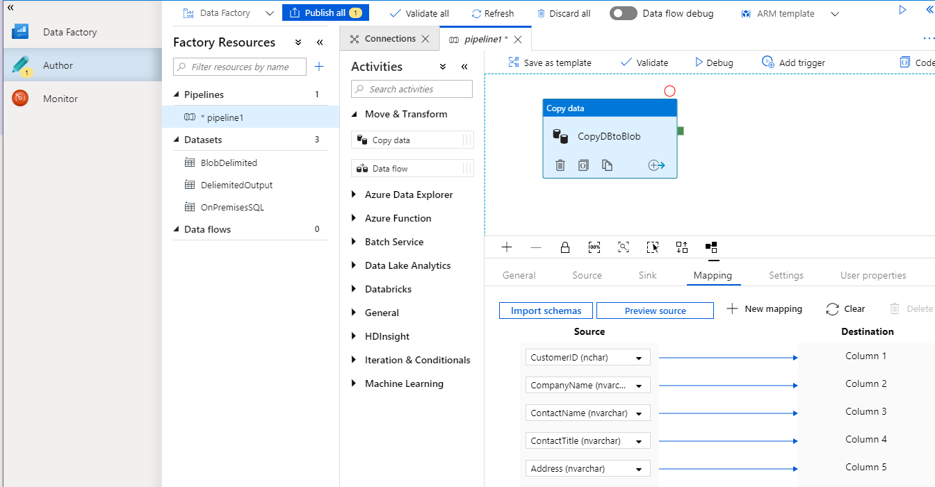 Privately moving data to Azure Storage